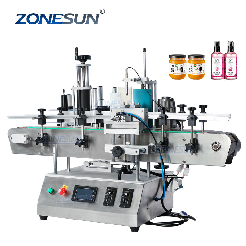 ZS-TB500A Double Side Round Bottle Label Applicator Positioning Labeli – ZONESUN TECHNOLOGY LIMITED