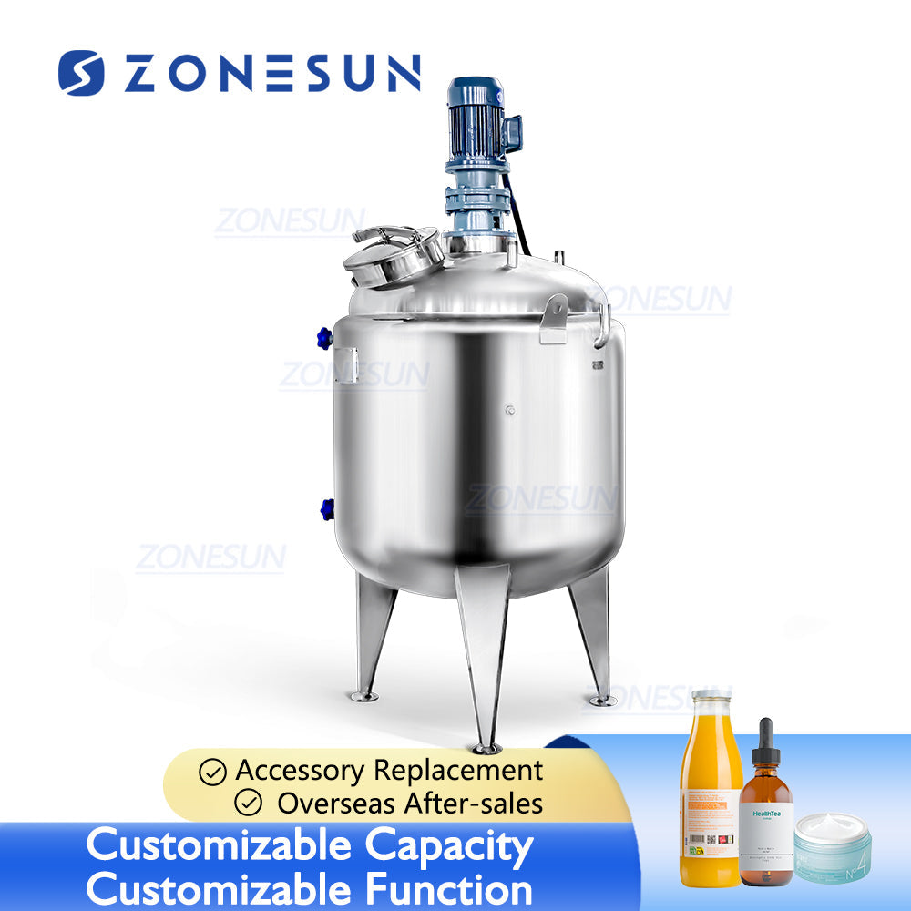 100L 200L Custom Capacity Emulsification Mixing Tank Vessel
