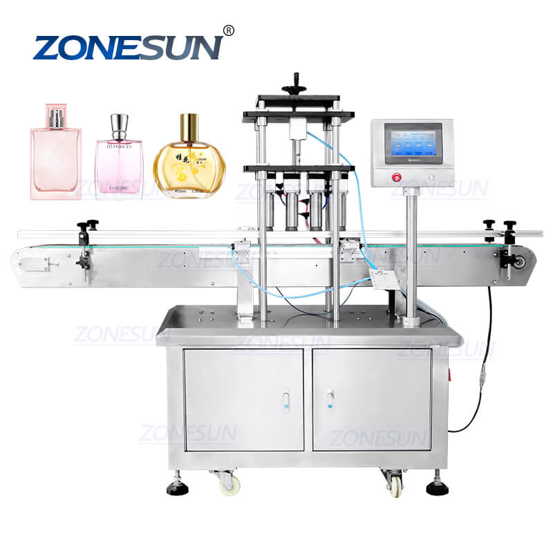 ZS-YG11 Automatic Cosmetics Perfume Bottle Caps Sealing Crimping Press ...
