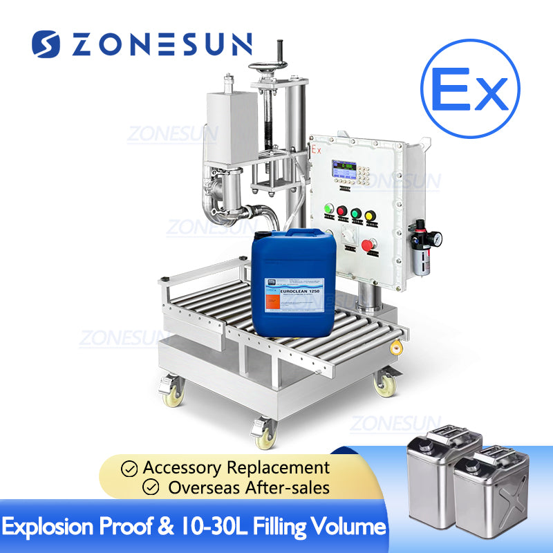 ATEX Acetone Flammable Liquids Filling Weighing Machine-ZONESUN ...