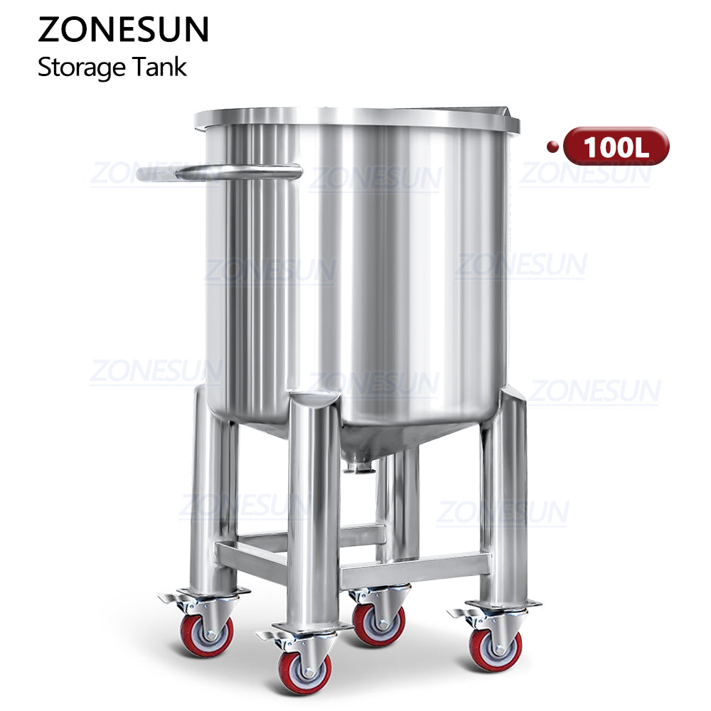 100L 200L Custom Capacity Mixing Tank Vessel For Cosmetic Cream Perfume ...