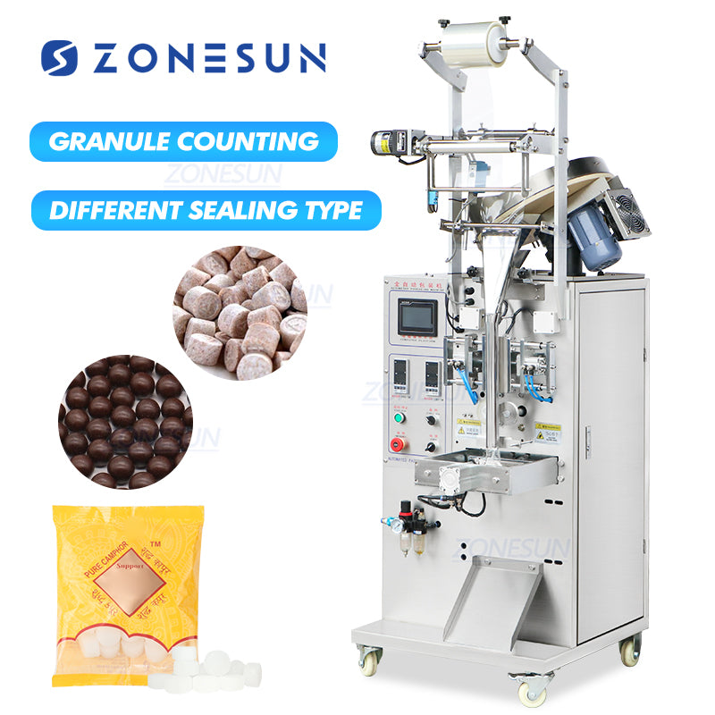 Tablet Granule Sachet Filling Sealing Counting VFFS Packaging Machine