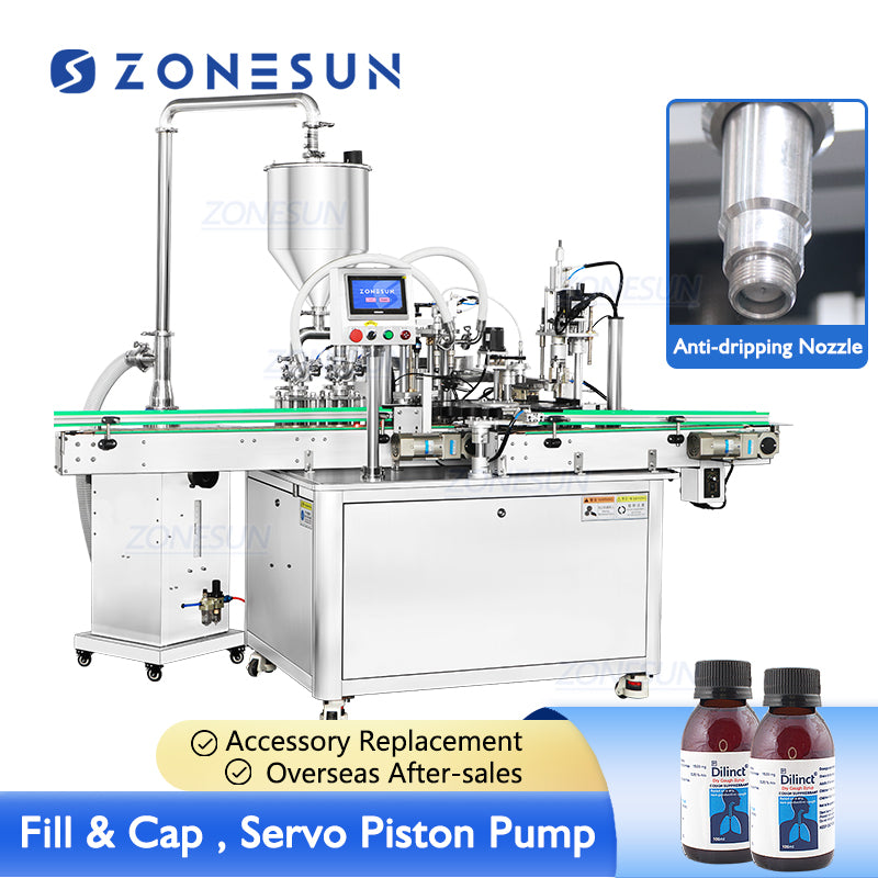 Bottle Cough Syrup Monoblock Filling Capping Machine-ZONESUN