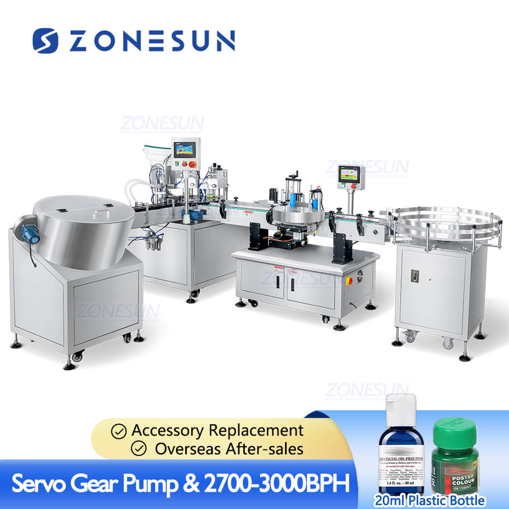 Small Bottle Filling Line | ZS-AFCL5 Ink Liquid Packaging Machine