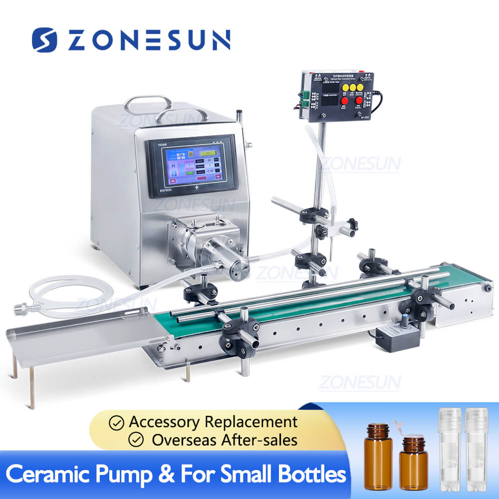 Ceramic Pump Vial Filler | ZS-DTCP1 Liquid Filling Machines