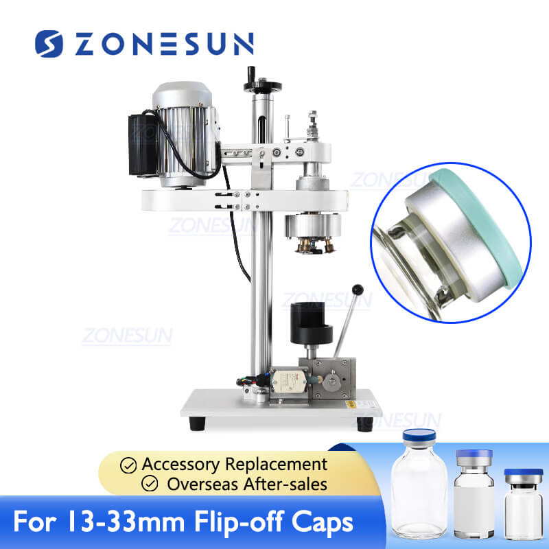 Electric Vial Bottle Aluminum Flip Off Cap Crimper Capping Machine-ZONESUN