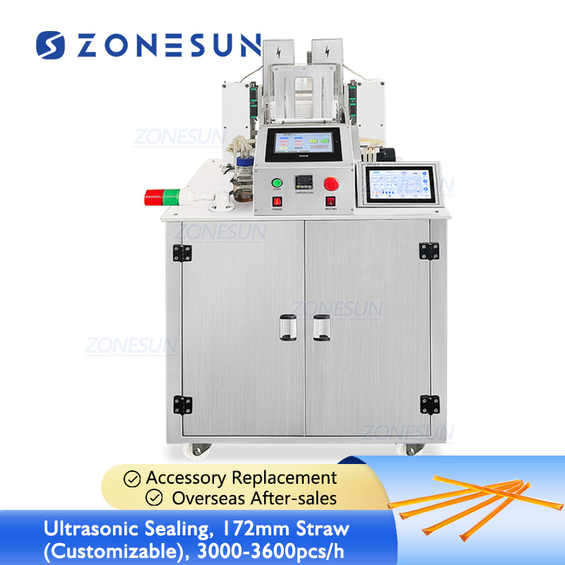 Monoblock Automatic Honey Sticks Straw Filling Sealing Machine-ZONESUN ...