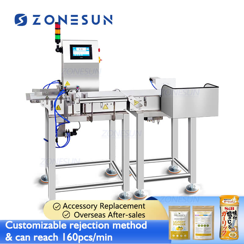 Inline Food Bottle Bags Conveyor Checkweigher Weight Detecting Machine ...