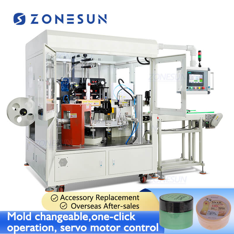 Shrink Sleeving Machine | ZS-UDTB50 Jar Shrink Sleeve Label Applicator
