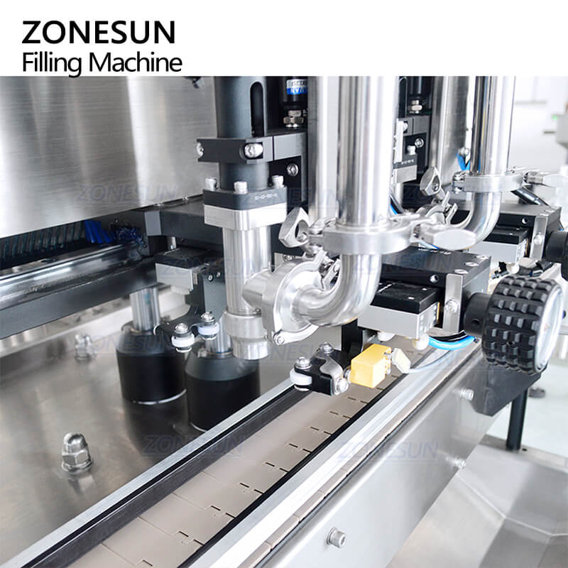 Bottle Filling Machine | ZS-VTPF4 Lotion Paste Tracking Filler Equipment - ZONESUN TECHNOLOGY ...