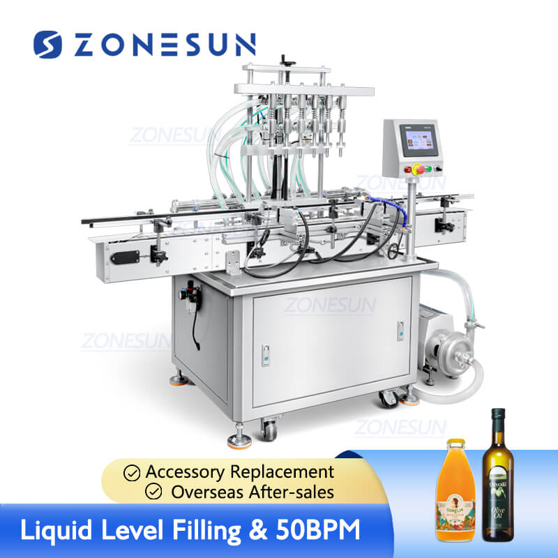 Liquid Level Filling Machine | ZS-VTZL100 Overflow Filling Equipment
