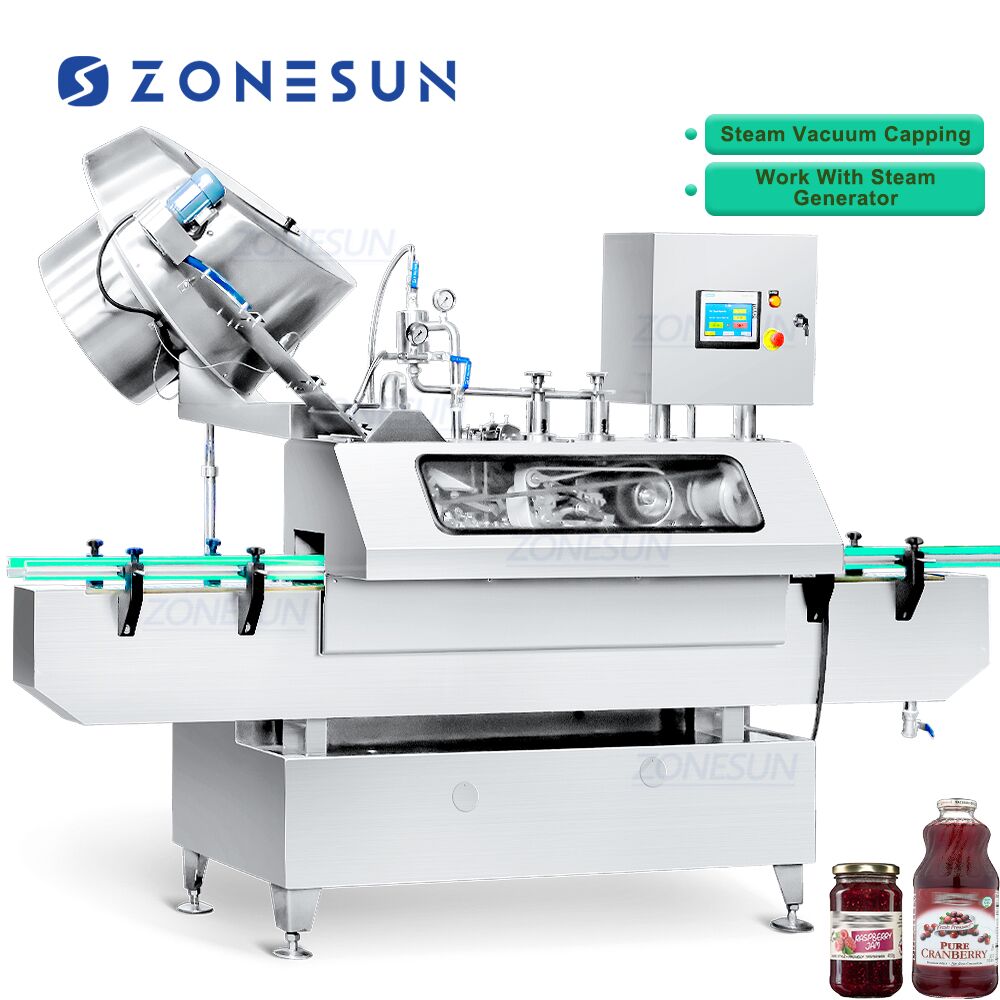 Sauce Fruit Jam Jar Metal Twist-off Caps Vacuum Steam Capping Machine ...