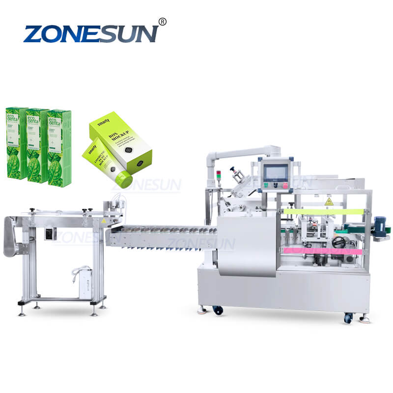 ZONESUN Horizontal Eye Drops Essential Oil Bottle Cartoning Machine For ...