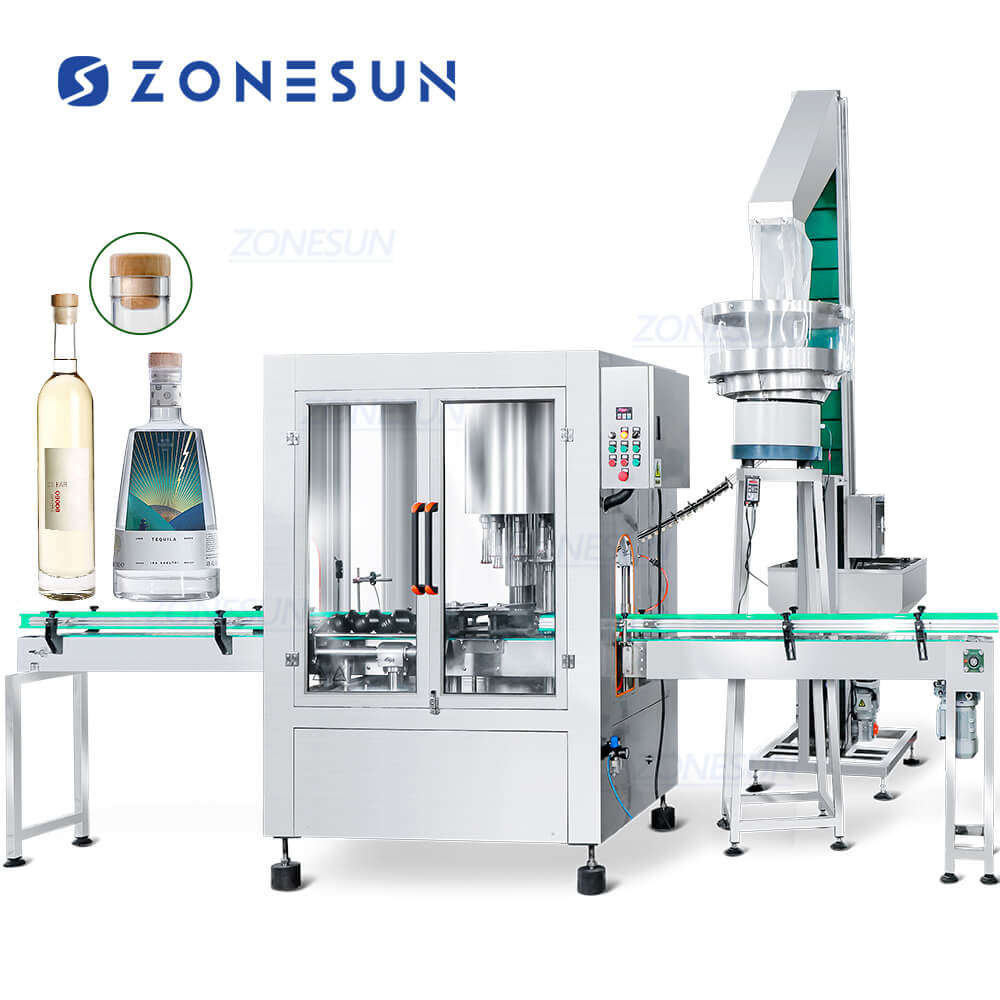 High Speed T-cork Spirits Liquor Glass Bottle Corking Machine For ...