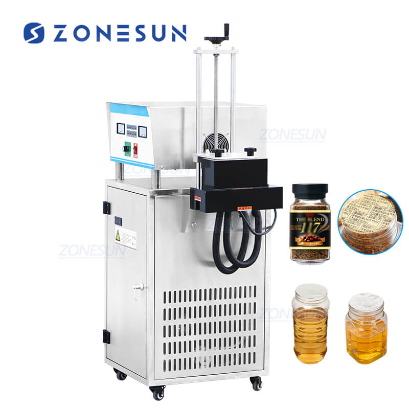 ZONESUN ZS-FK6000 Automatic Water-cooled Plastic Squeeze Bottle Cap Se ...