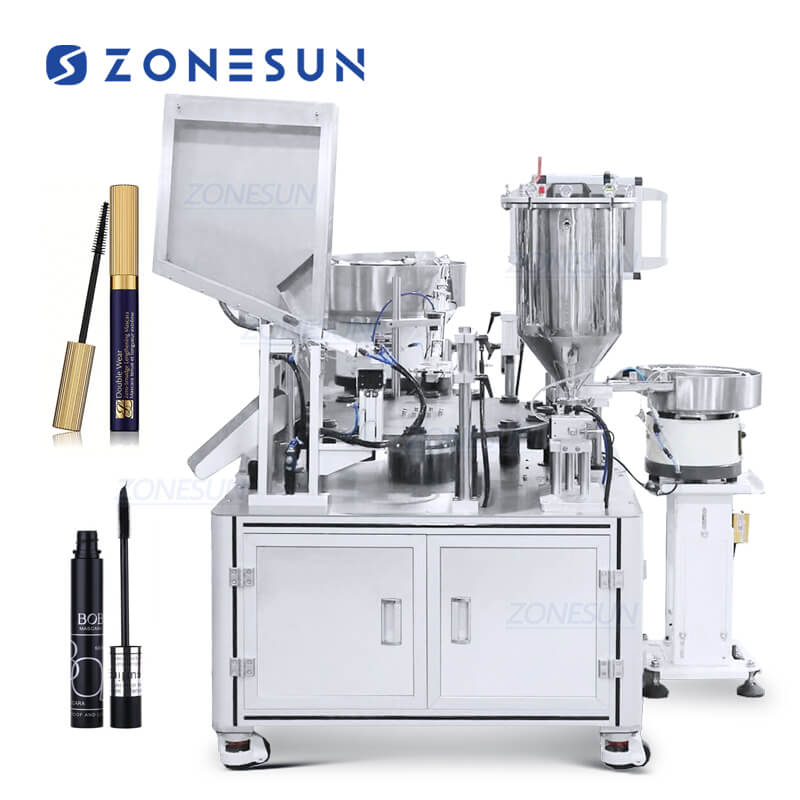 Mascara Cream Liquid Eyeshadow Lip Gloss Tube Filling Capping Machine ...