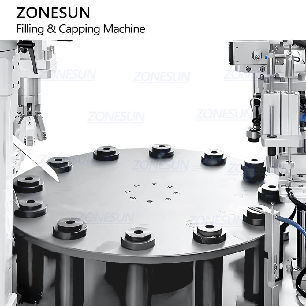 Monoblock Eyeshadow Mascara Cream Tube Filling Capping Machine Piston ...