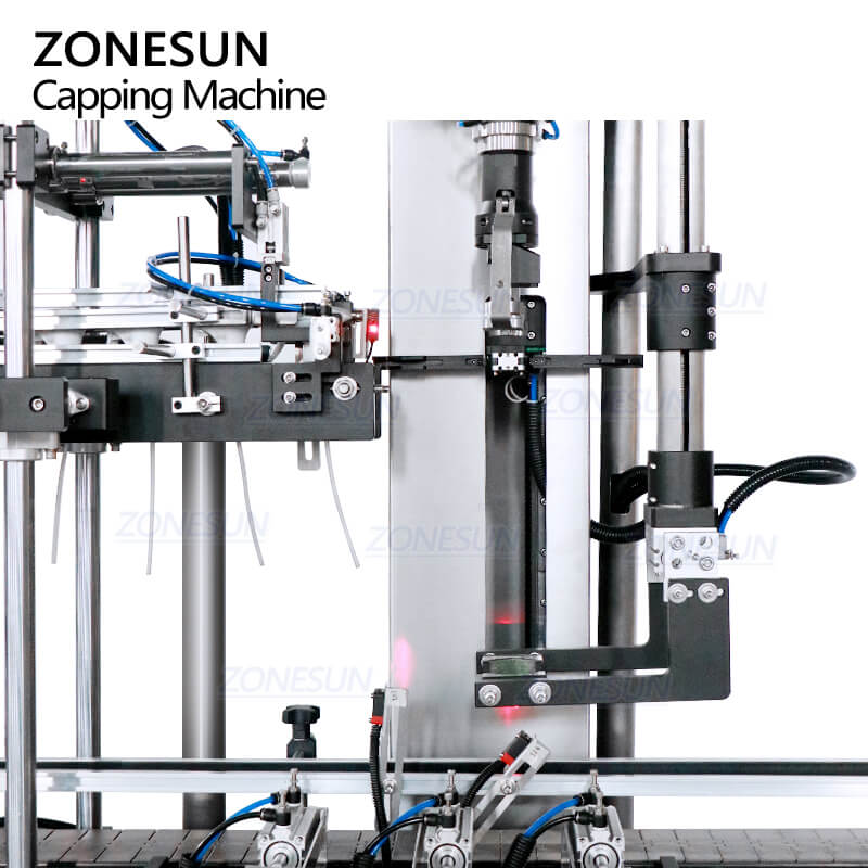 Detergent Trigger Pump Bottle Capping Machine with Cap Elevator