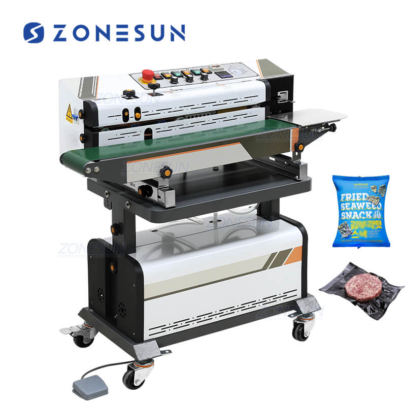 Aluminum Foil Bags Plastic Pouches Continuous Vacuum Sealing Machine ...