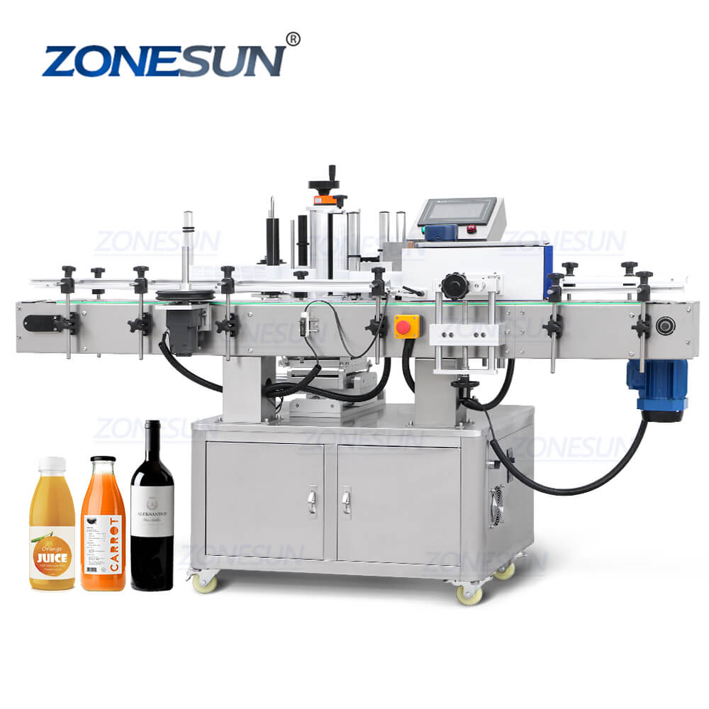 Automatic Bottle Labeling Machine | ZS-TB200 Label Applicator