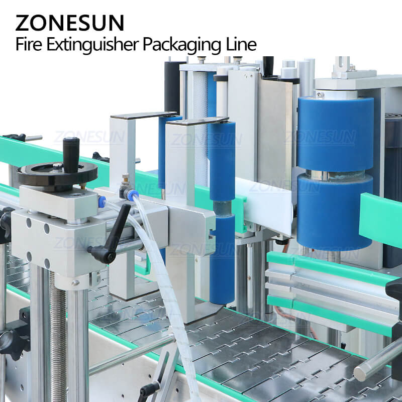 ZS-FE1 Automatic 4 Heads Fire Extinguisher Dry Powder Filling Capping