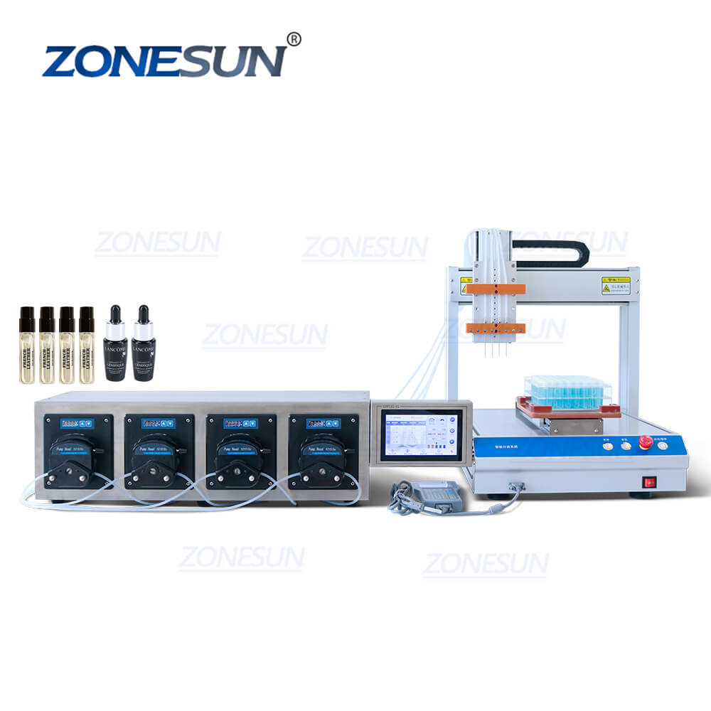 ZS-XYZ4A High Accuracy 4 Heads Perfume Tester Chemical Liquid Small Vi