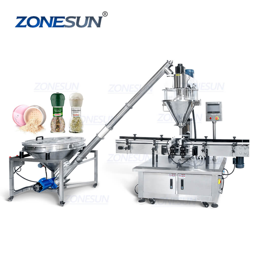 ZS-FM5A Automatic Auger Dry Milk Protein Powder Filler Talc Powder Bot ...
