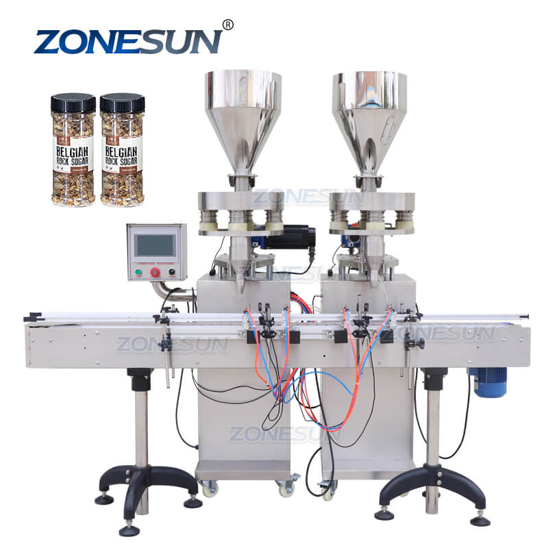 ZONESUN ZS-KL01 Automatic Double Heads Volumetric Cup Particle Granule